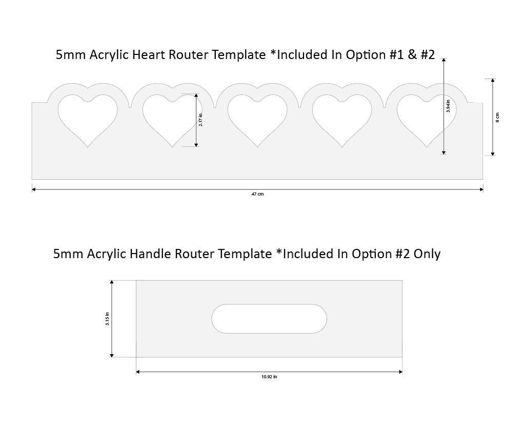 Heart Router Template for Tray Making – Standish WoodStory